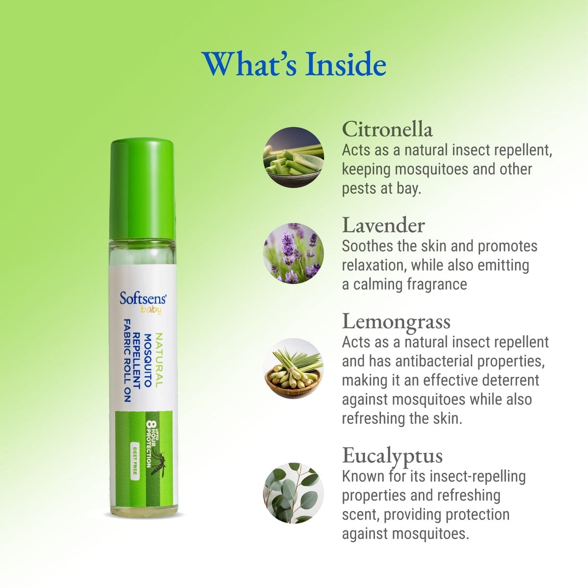 Mosquito Repellent Fabric Roll-On – Softsens Baby India